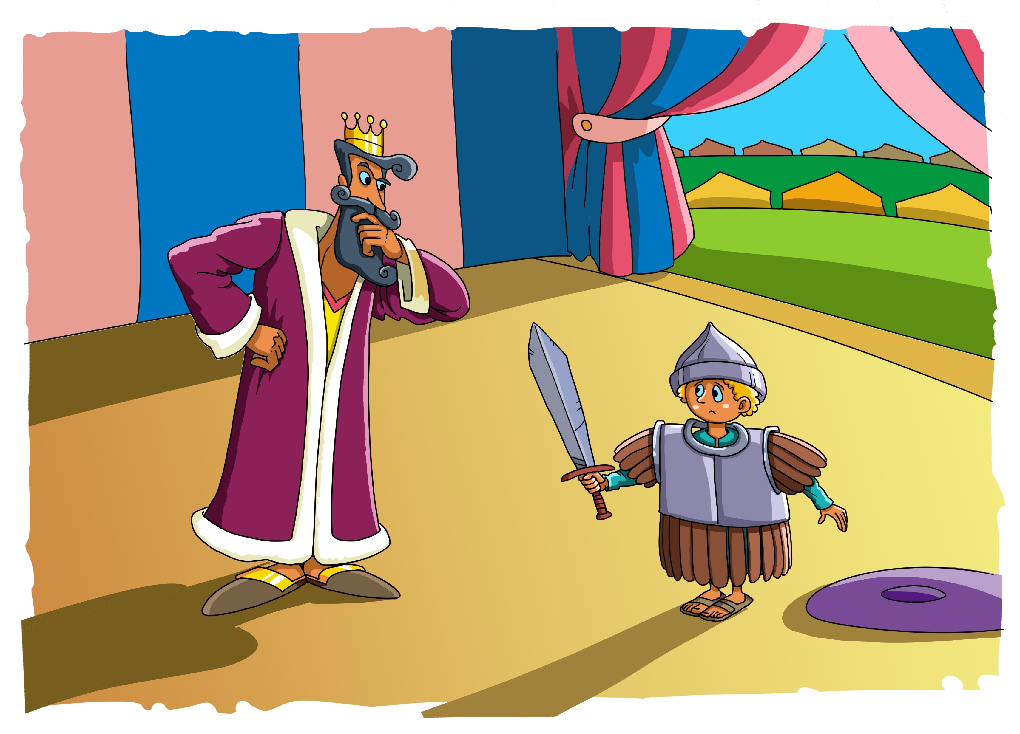 King Saul gave David his armor | IDK Bible – The Bible Teaching Team